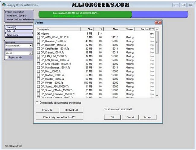 Snappy Driver Installer is a must have for geeks and techs - MajorGeeks