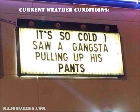 Random Photo: Current Weather Conditions - MajorGeeks