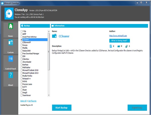 CloneApp enables easy backup of all your app settings from Windows ...
