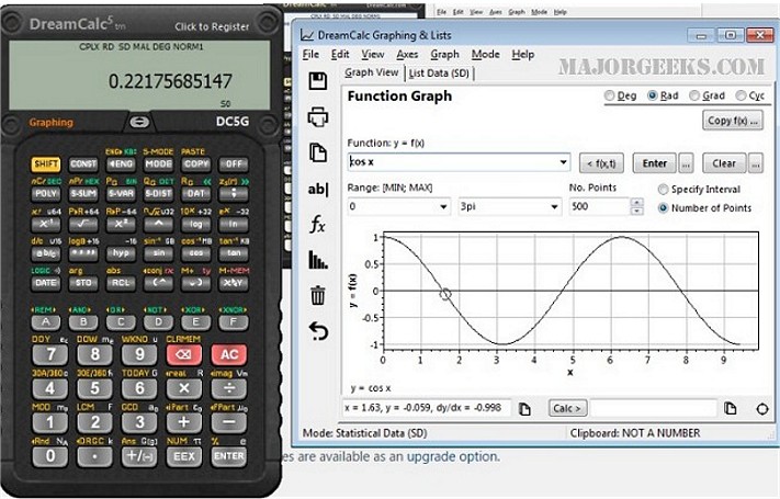 New on MajorGeeks: DreamCalc Scientific Graphing Calculator - MajorGeeks