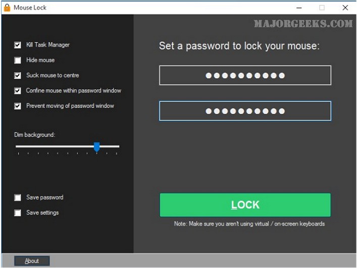 New on MajorGeeks: Mouse Lock - MajorGeeks