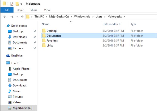 What Is the Windows.old Folder After A Windows 10 Upgrade and Can I ...