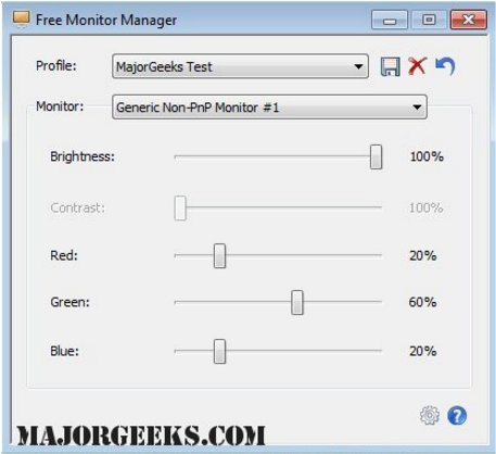 Control Monitors via the Keyboard With Free Monitor Manager - MajorGeeks