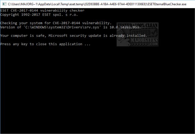 Check If You're Vulnerable for EternalBlue, the Exploit Behind WannaCry ...